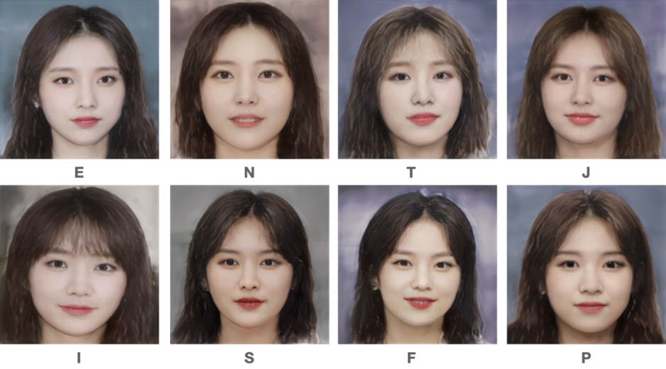 StyleGAN2를 이용한 성격 유형별 얼굴 생성 모델 연구 개발 과정 공개! (feat. MBTI)